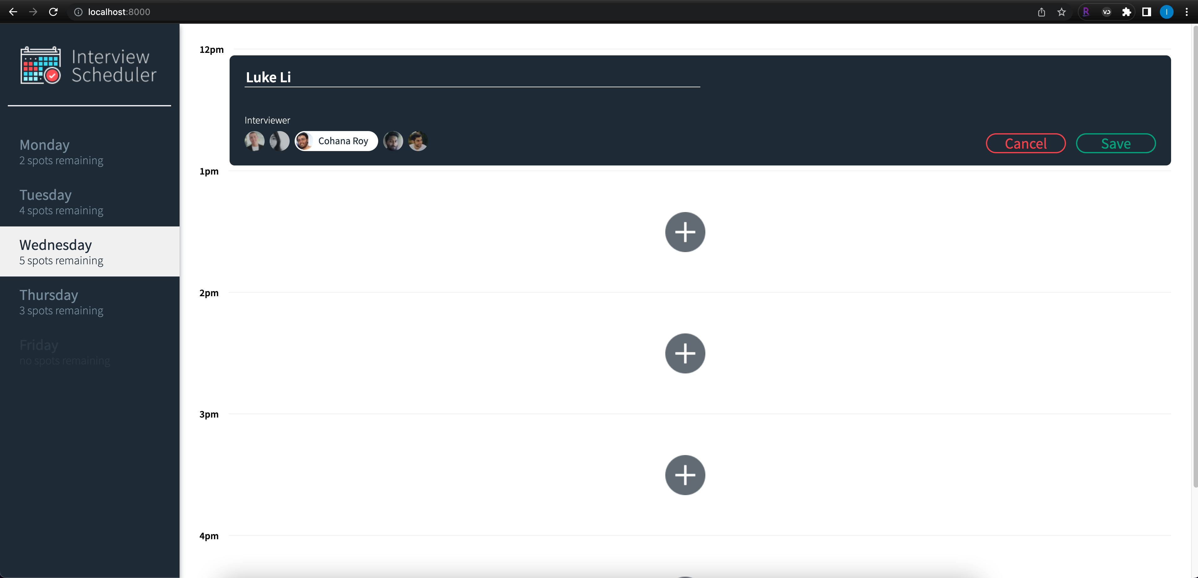 GitHub - onaroll2021/interview-scheduler: LHL W7 project Interview Scheduler