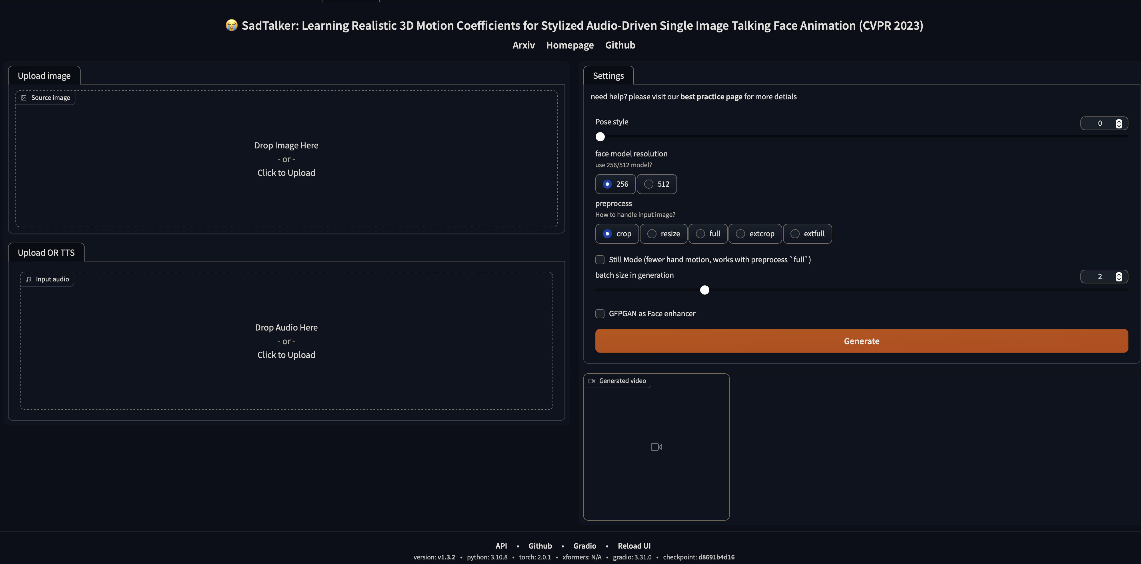 Many new features are launching in SDWEBUI extension and standalong gradio demo · OpenTalker ...
