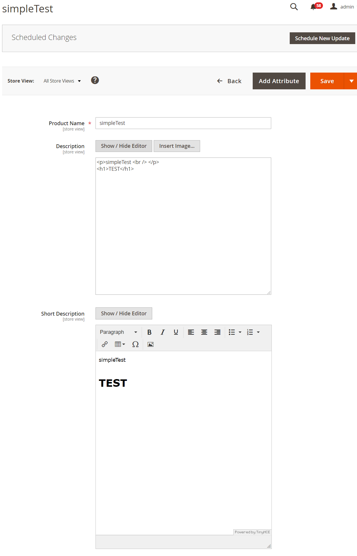 migrated data on M2 short/long description missing new line,break( ),etc after migrate m1 to m2 ...