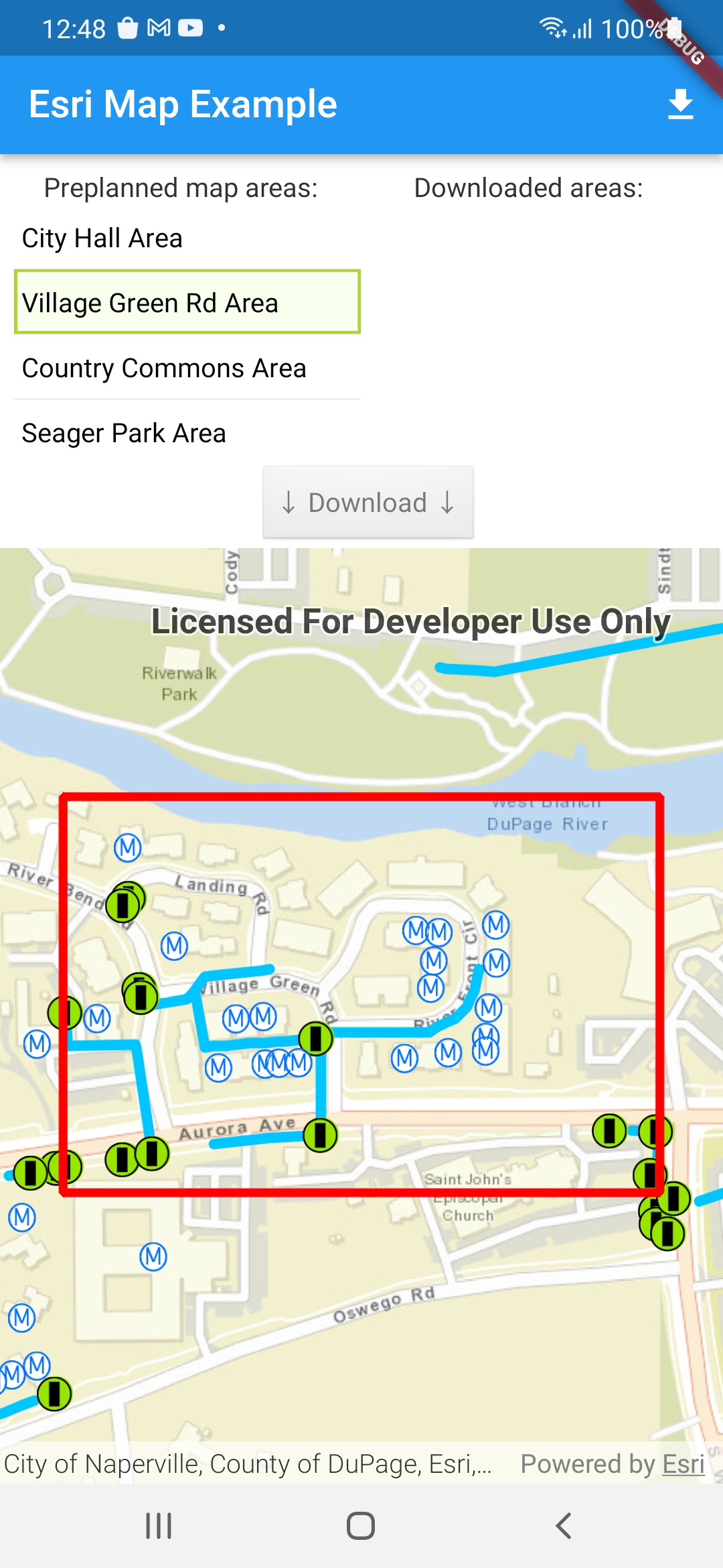 Downloaded map list not showing when open the application again · Issue ...