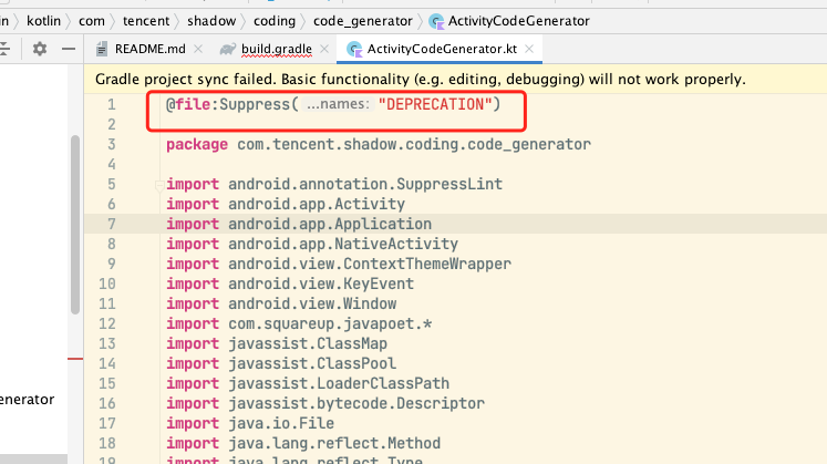 Could not initialize class com.tencent.shadow.coding.code_generator · Issue #708 · Tencent ...