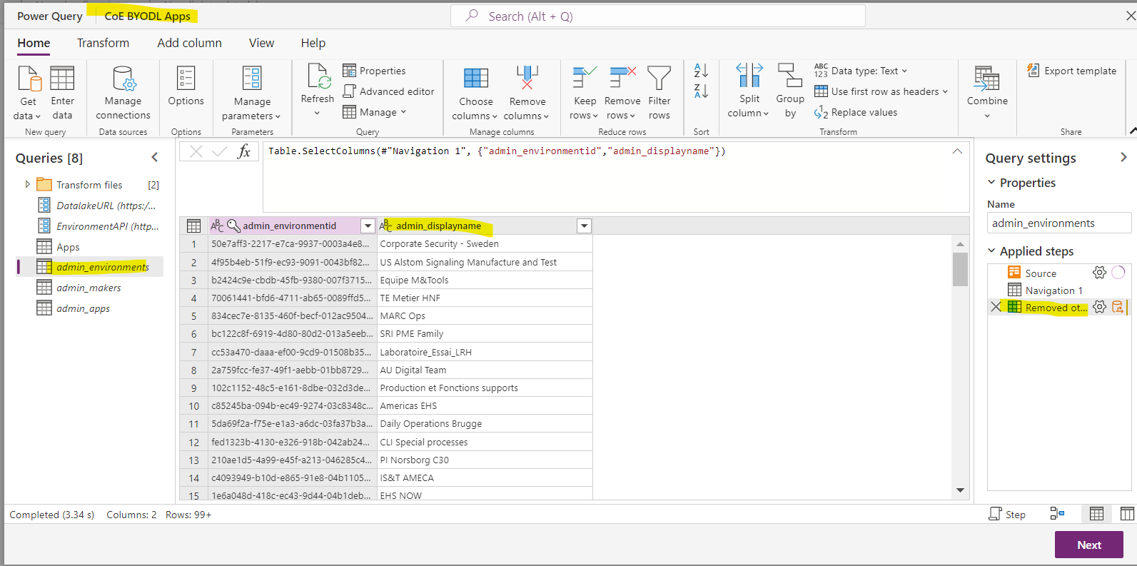 [CoE Starter Kit - BUG] App Environment Display name is blank in PowerApps table · Issue #6814 ...