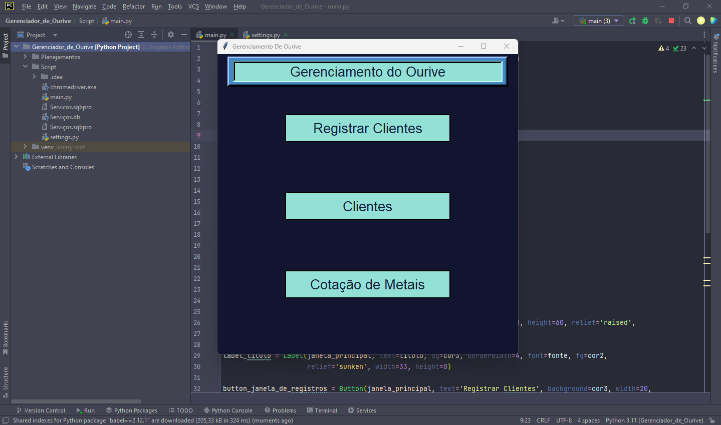 GitHub - Morgadineo/Gerenciador-de-Ourive: O projeto de gerenciador de ourives em Python tem ...