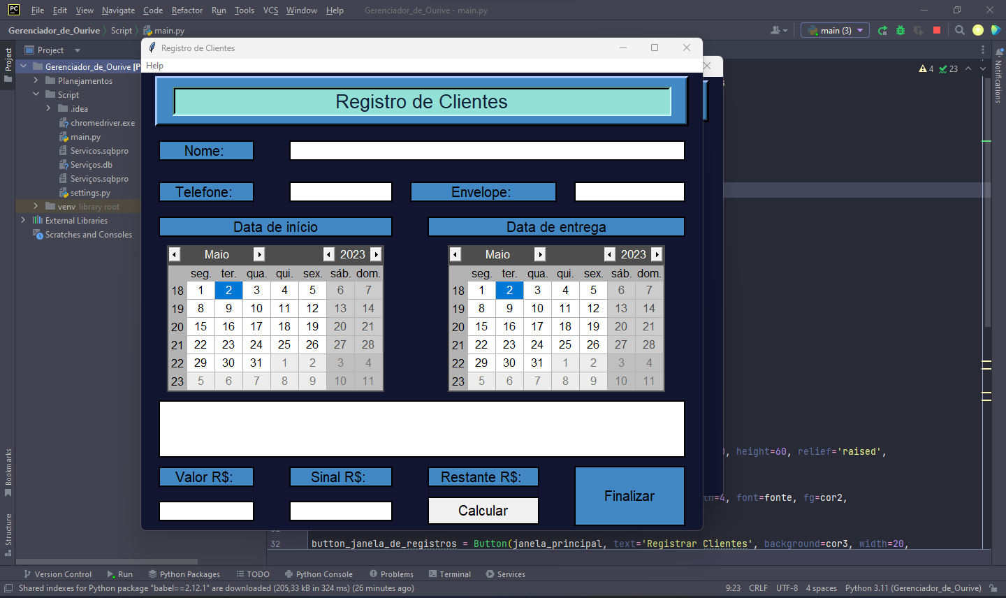 GitHub - Morgadineo/Gerenciador-de-Ourive: O projeto de gerenciador de ourives em Python tem ...