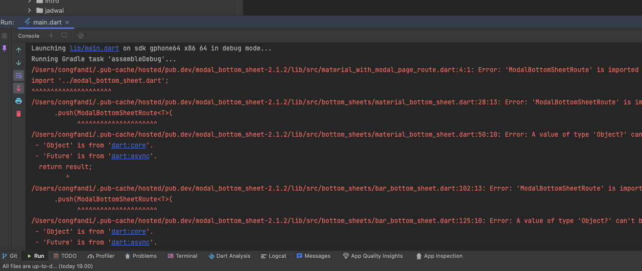 Getting Crash when building the profile or the release version of the ...