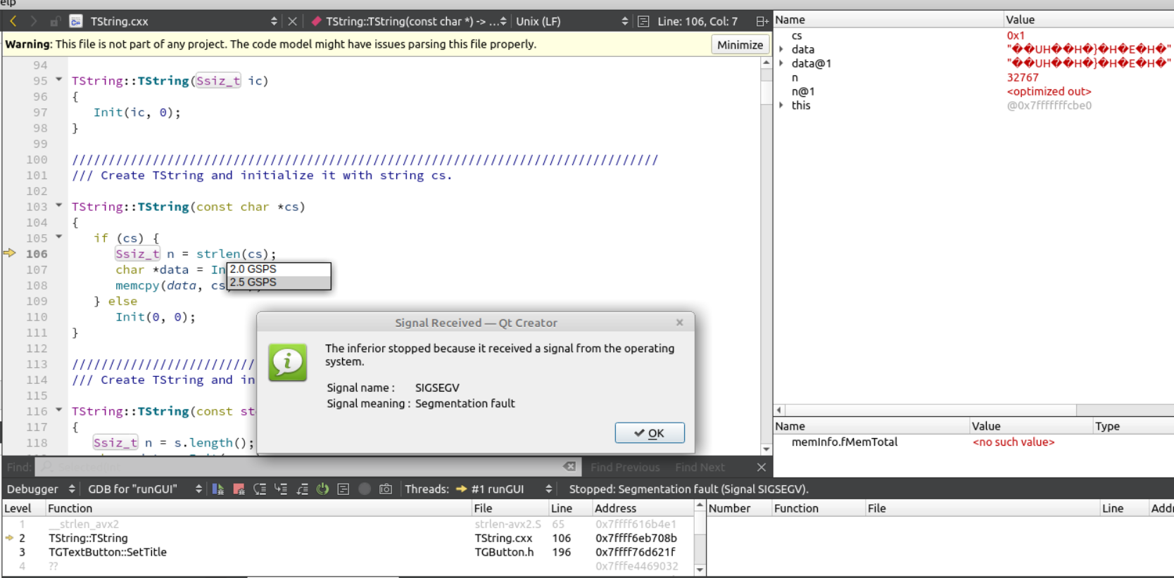 ROOT crash when parameter by value passed to slot: StrDup · Issue #7195 ...