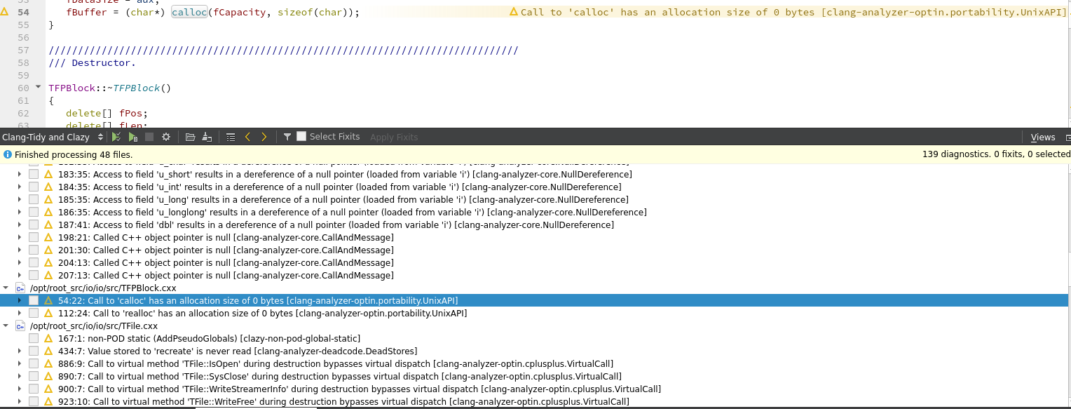 Coremeta Clang Tidy Clazy Warnings · Issue 7426 · Root Projectroot 6992