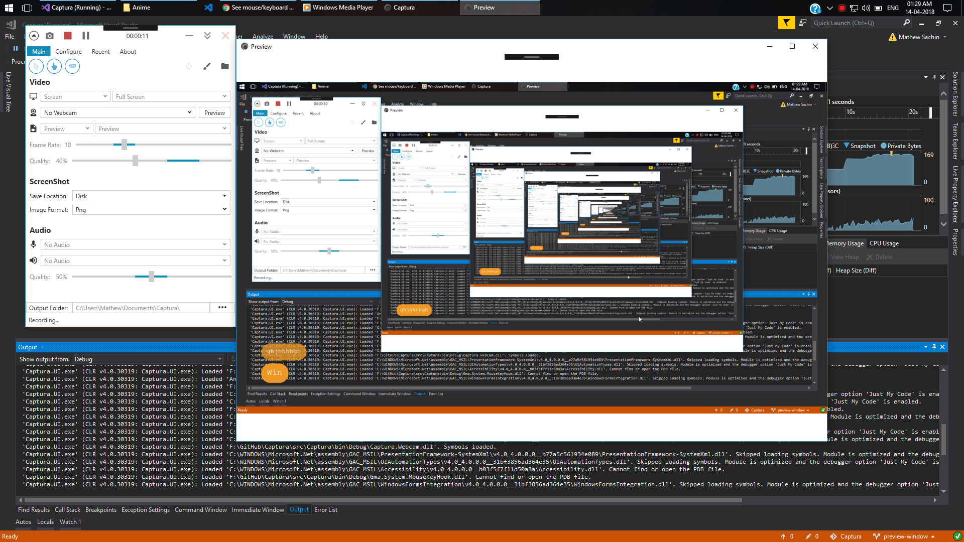 See mouse/keyboard overlays without recording · Issue #184 ...