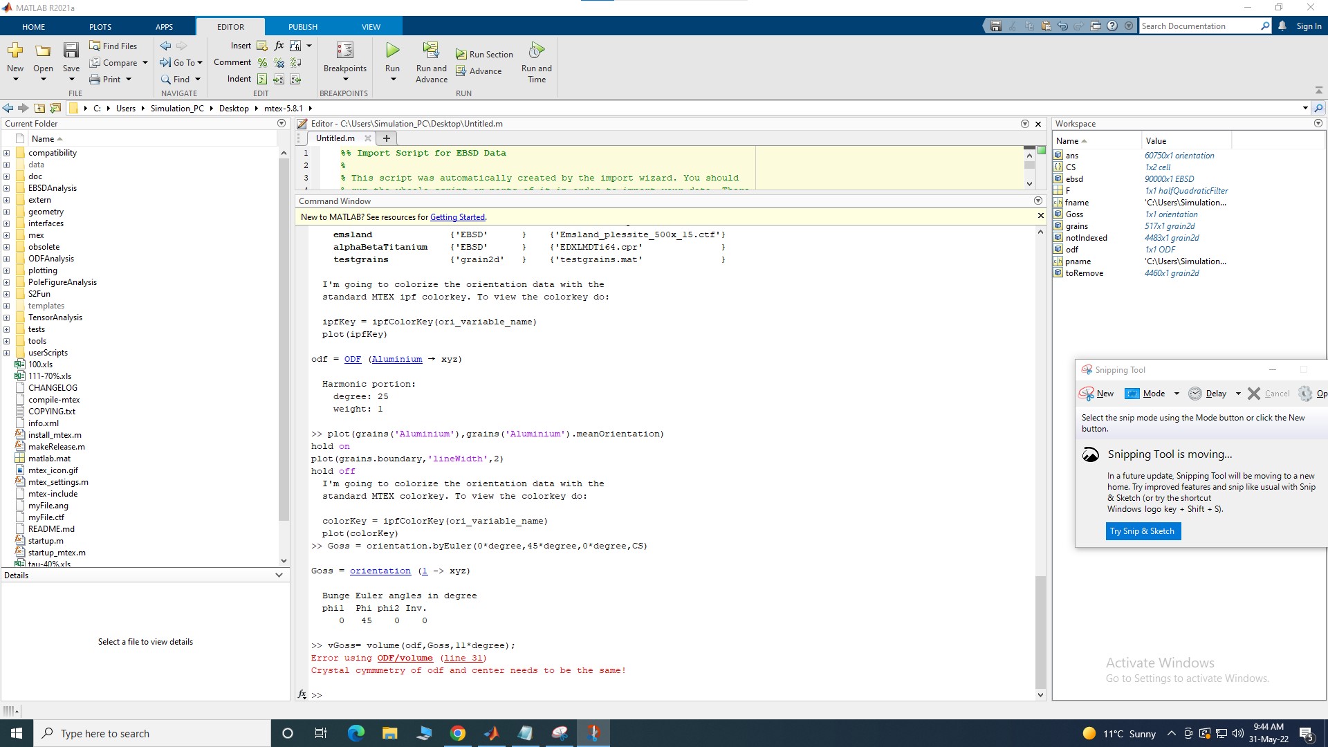Calculation of volume fraction of texture components · mtex-toolbox mtex · Discussion #1444 · GitHub