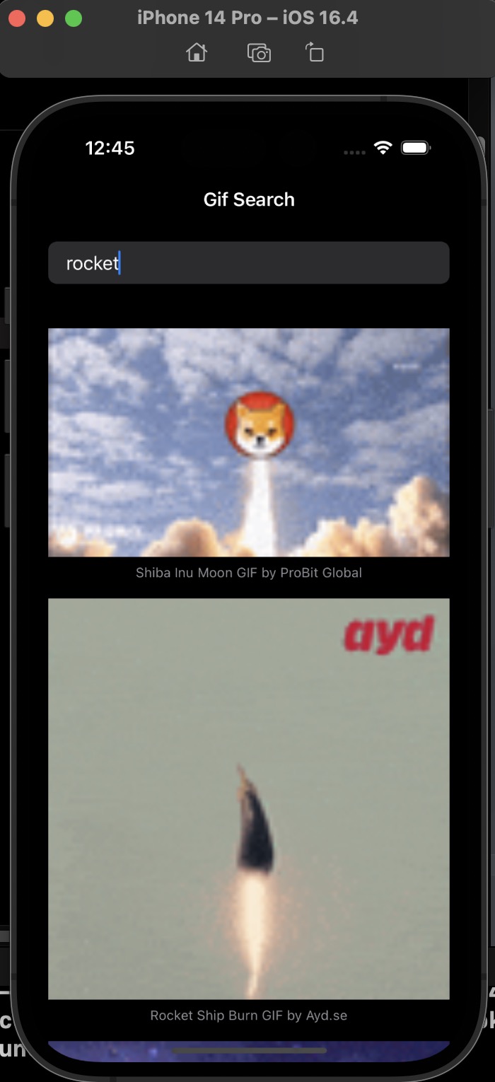 Github Marislakss Search Swiftui Giphy Api Search App Is A Swiftui Application That