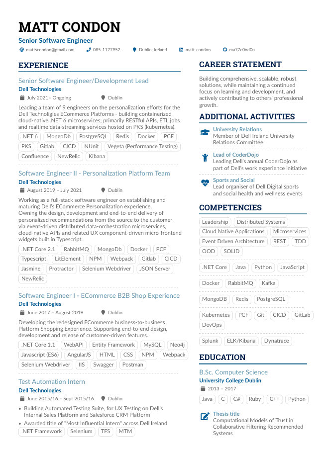 GitHub Liuxiaodong ioe my resume Resume Built Using LaTeX Templates