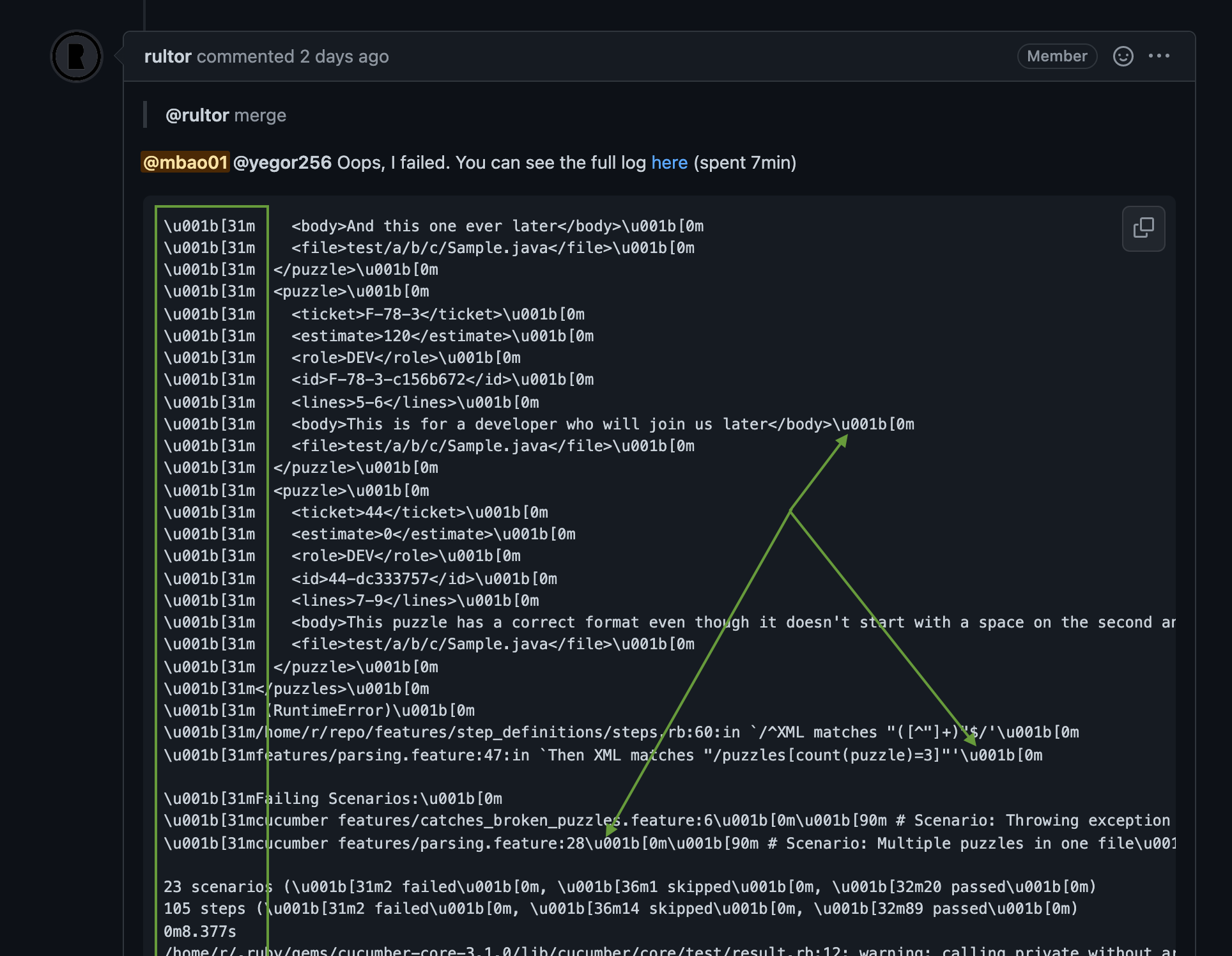 Clean up log/comments by 0pdd · Issue #190 · cqfn/pdd · GitHub