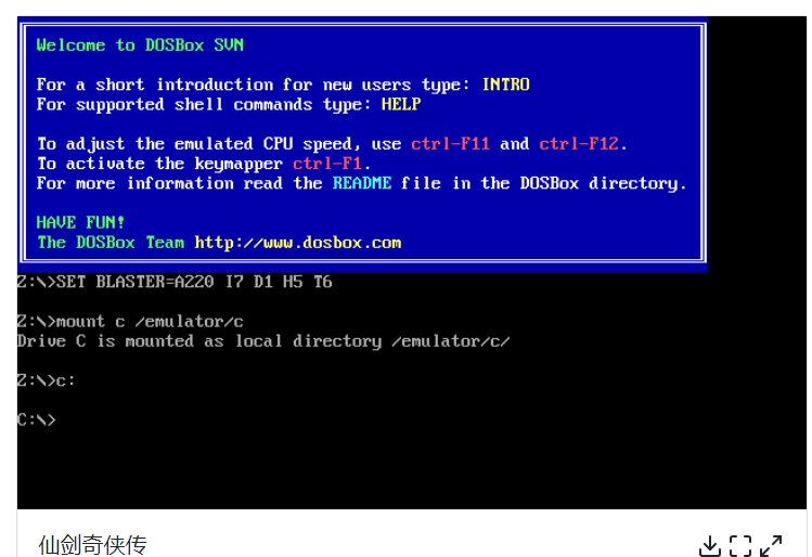 仙剑加载不出来 · Issue #114 · rwv/chinese-dos-games · GitHub