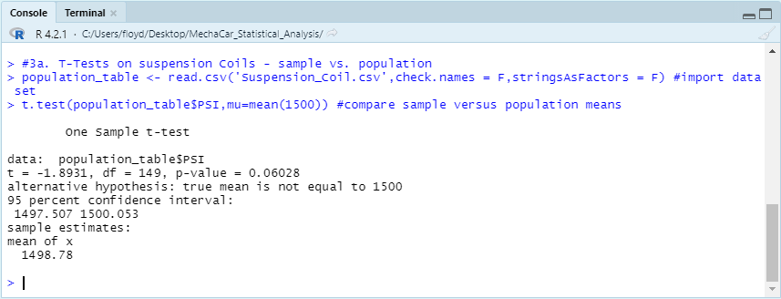 GitHub - svujcich/MechaCar_Statistical_Analysis: An analysis of vehicle production data using R.