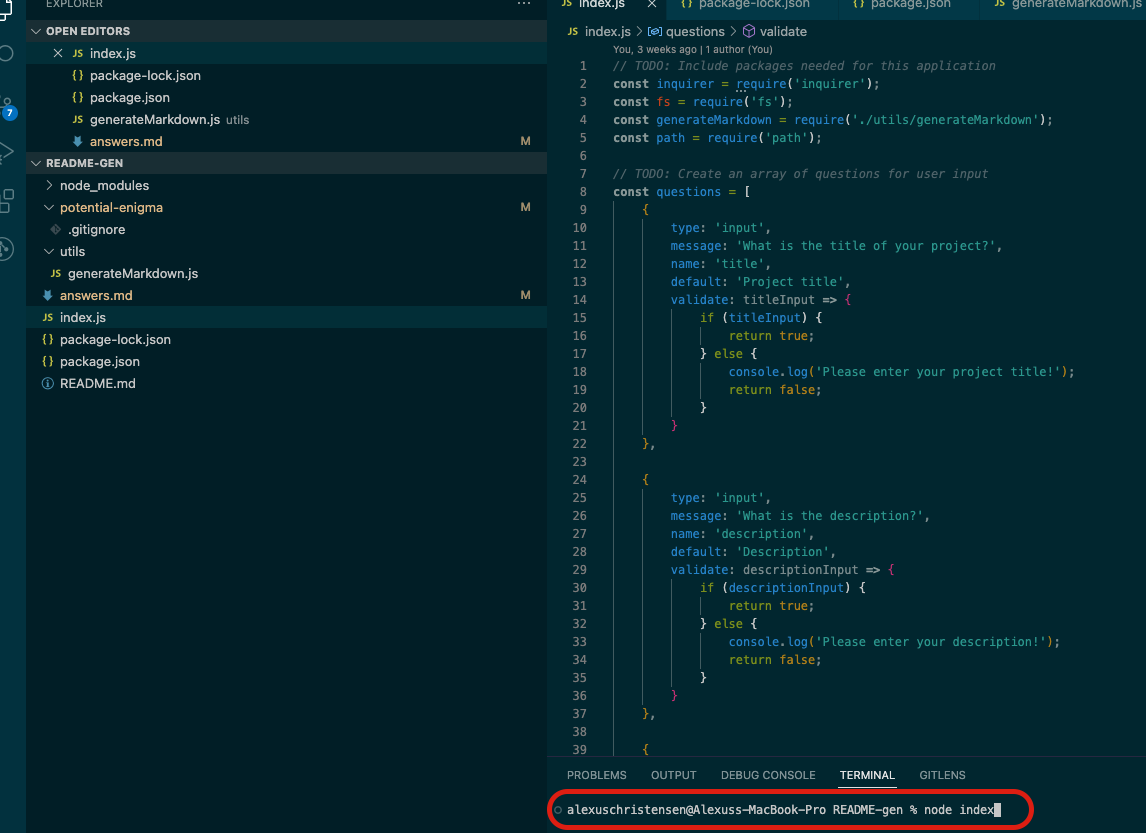 GitHub - Alexusdc/README-generator