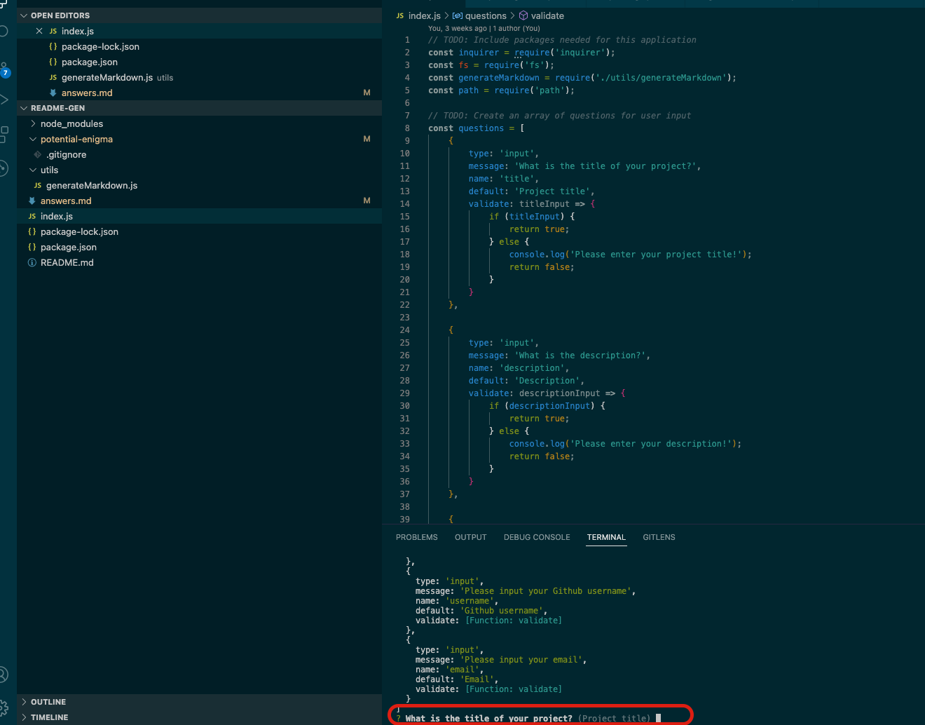GitHub - Alexusdc/README-generator