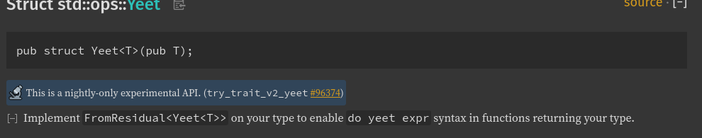 `stdopsyeet` Trait Documentation Is Unhelpful Empty · Issue 112079 · Rust Langrust · Github