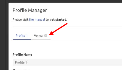 Add a modal when the user clicks on the close button. In the Profile ...