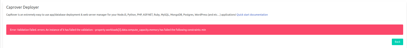 Caprover Verify input/configuration validation not work correctly · Issue #789 ...