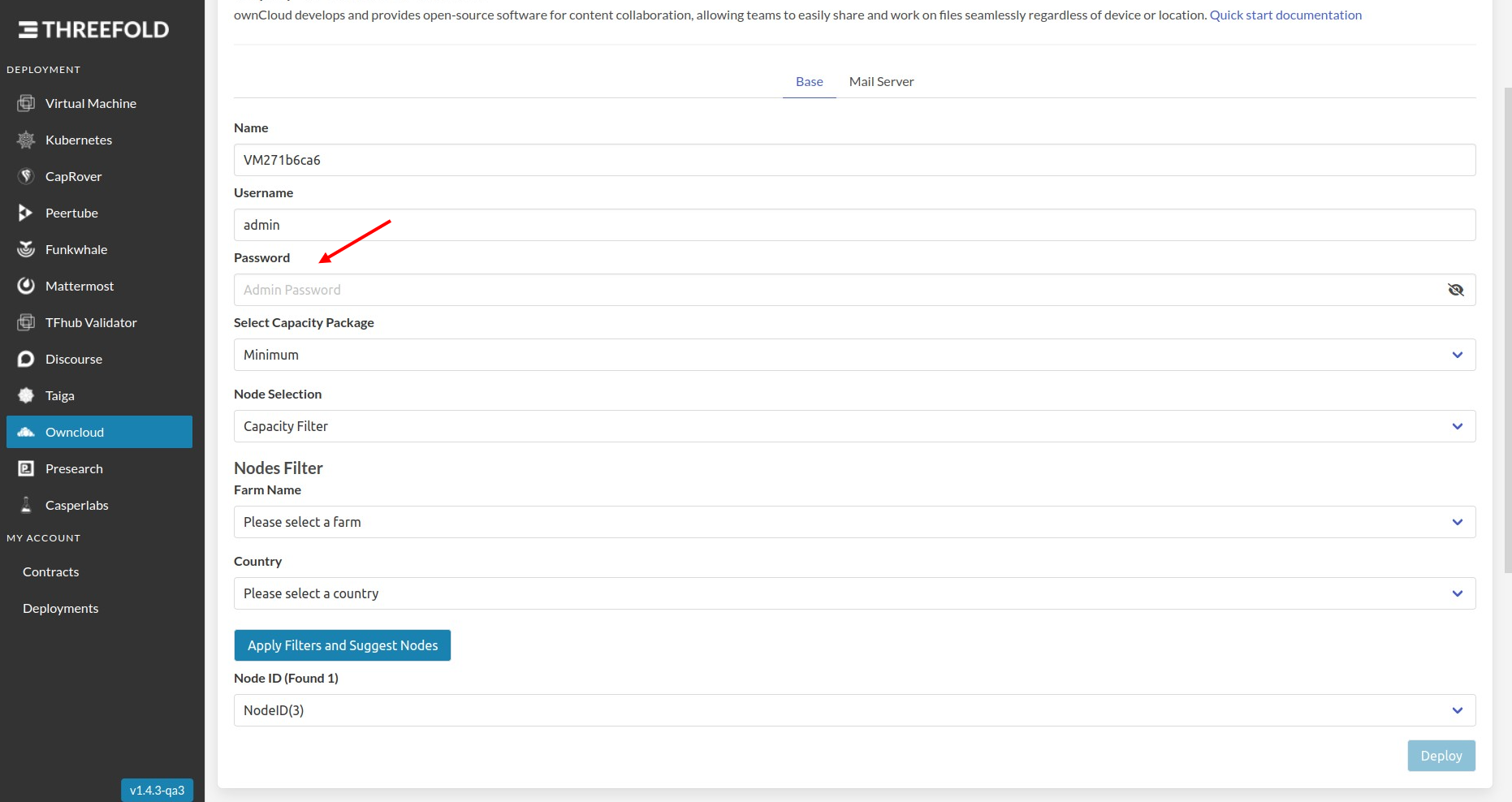TC724 - ownCloud Input/Configuration Validation · Issue #874 · threefoldtecharchive/grid_weblets ...