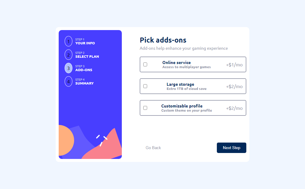 GitHub - Mudassirkhan2/Multi-Stage-Form: This is a Solution of frontendmentors challenge