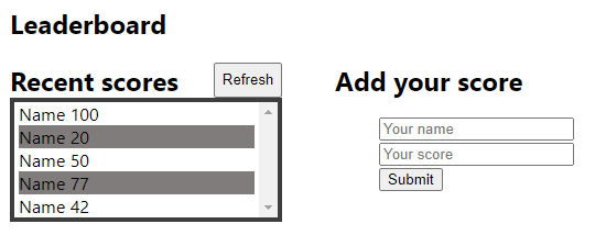 GitHub - SergSkol/Leaderboard: Leaderboard website displays scores ...