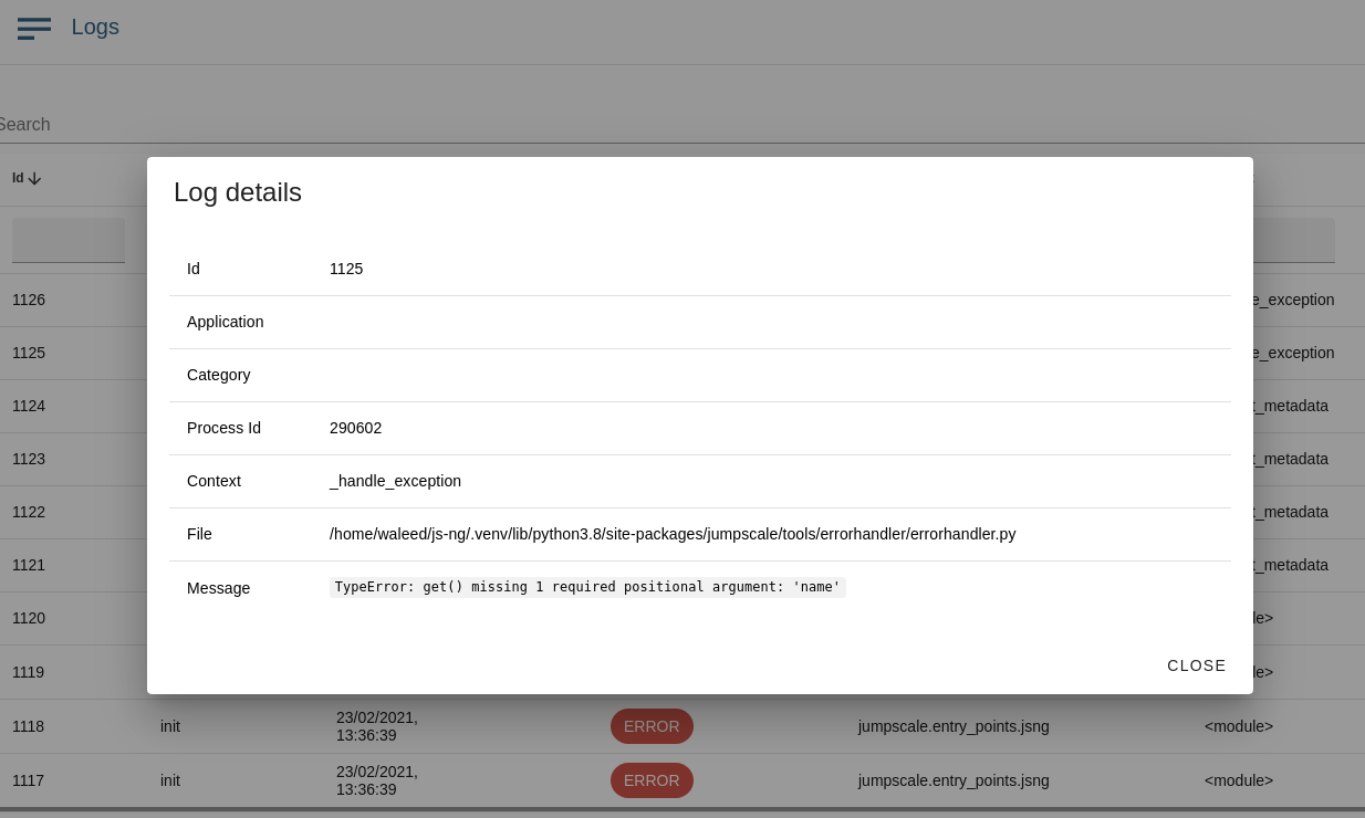 logs error not good enough · Issue #1851 · threefoldtech/js-sdk · GitHub