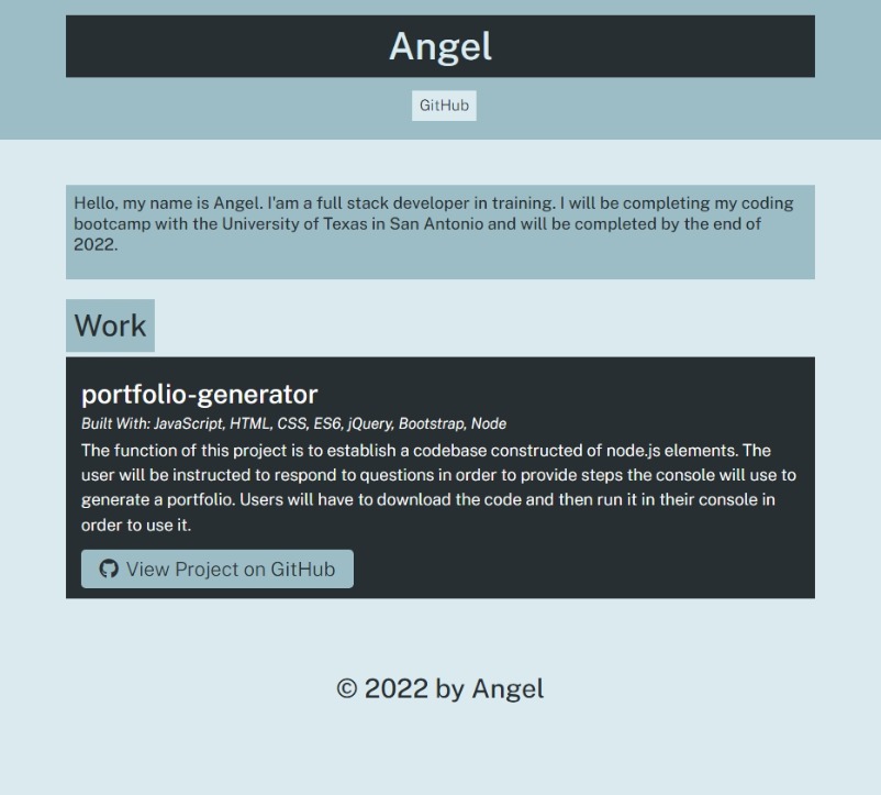 GitHub - Angel-A15/AA-portfolio-generator