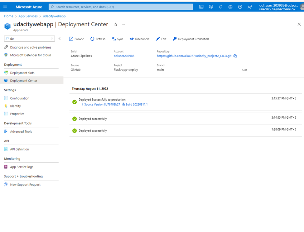 GitHub - alka077/udacity_project2_CICD: A sample CI/CD pipelines project by udacity