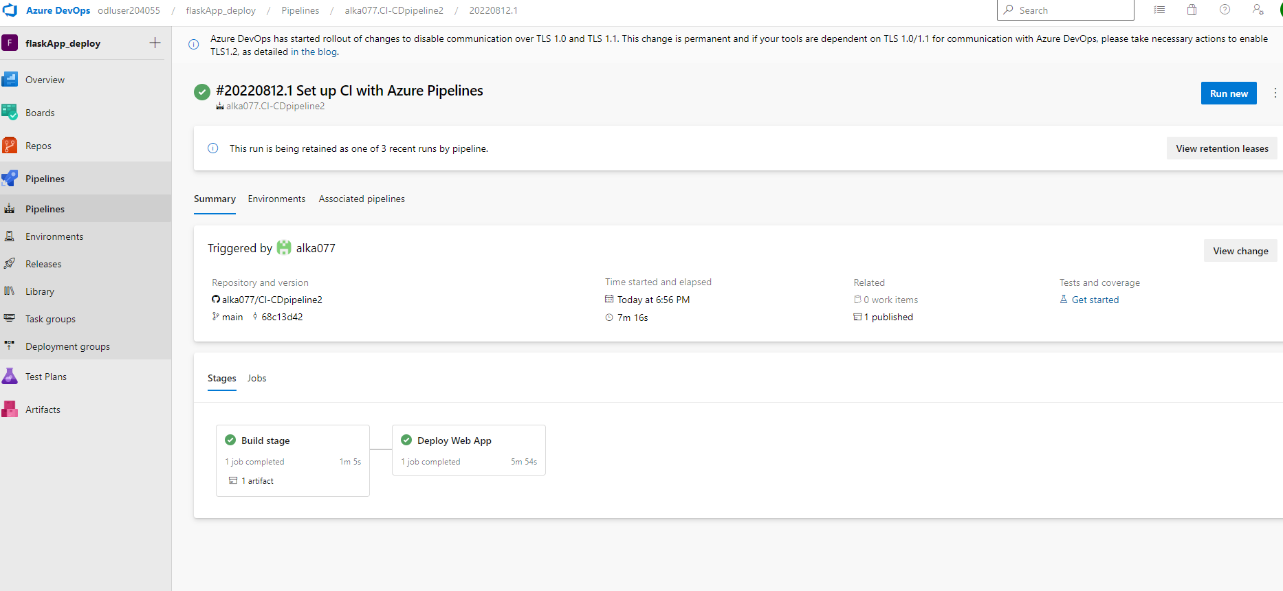 GitHub - alka077/CI-CDpipeline2: Final project