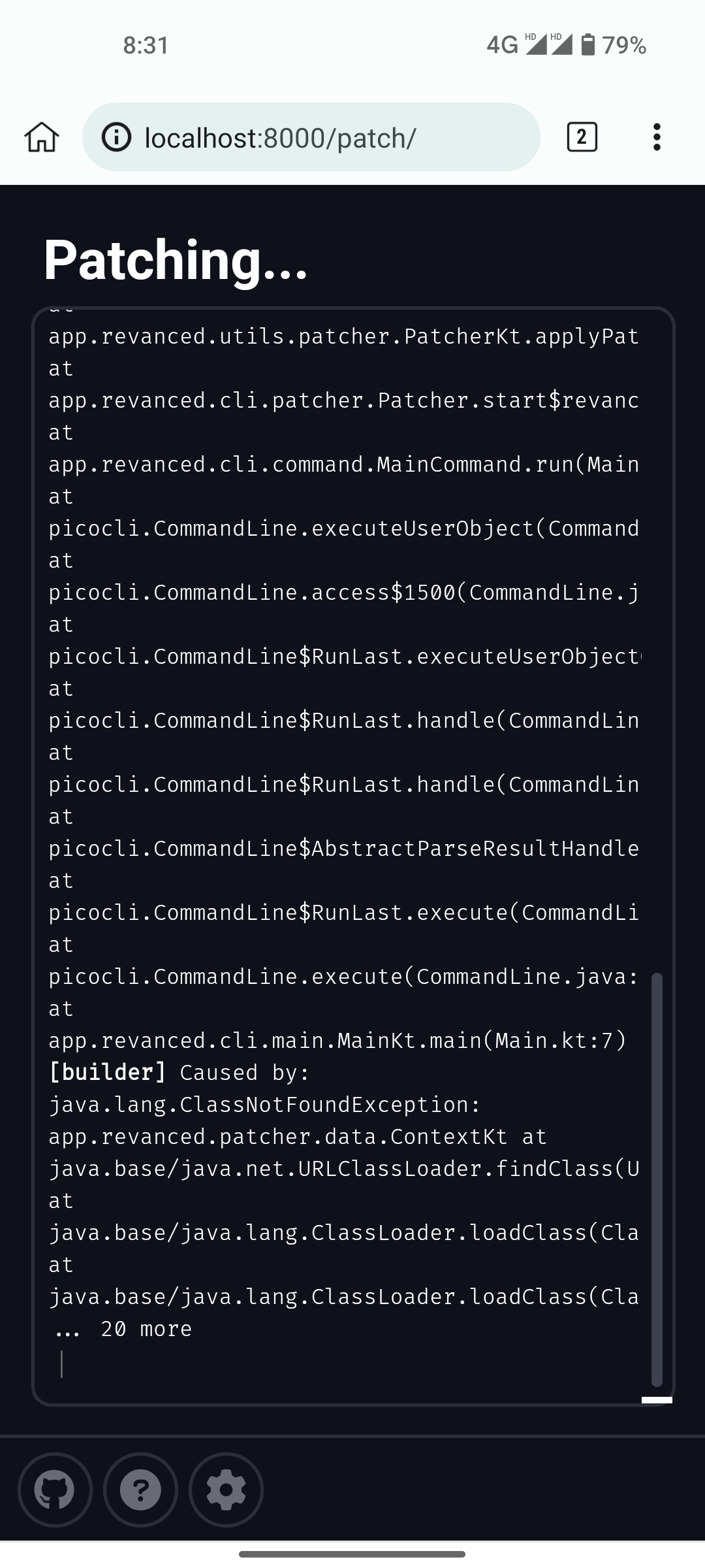 Patching Error While Patching Any Version Of Youtube · Issue #603 · reisxd/revanced-builder · GitHub