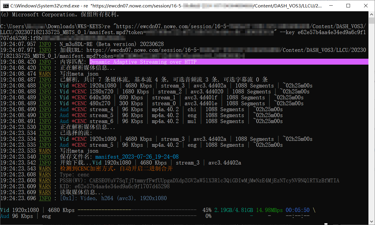 Nowe网站下载解密问题 · Issue #236 · nilaoda/N_m3u8DL-RE · GitHub