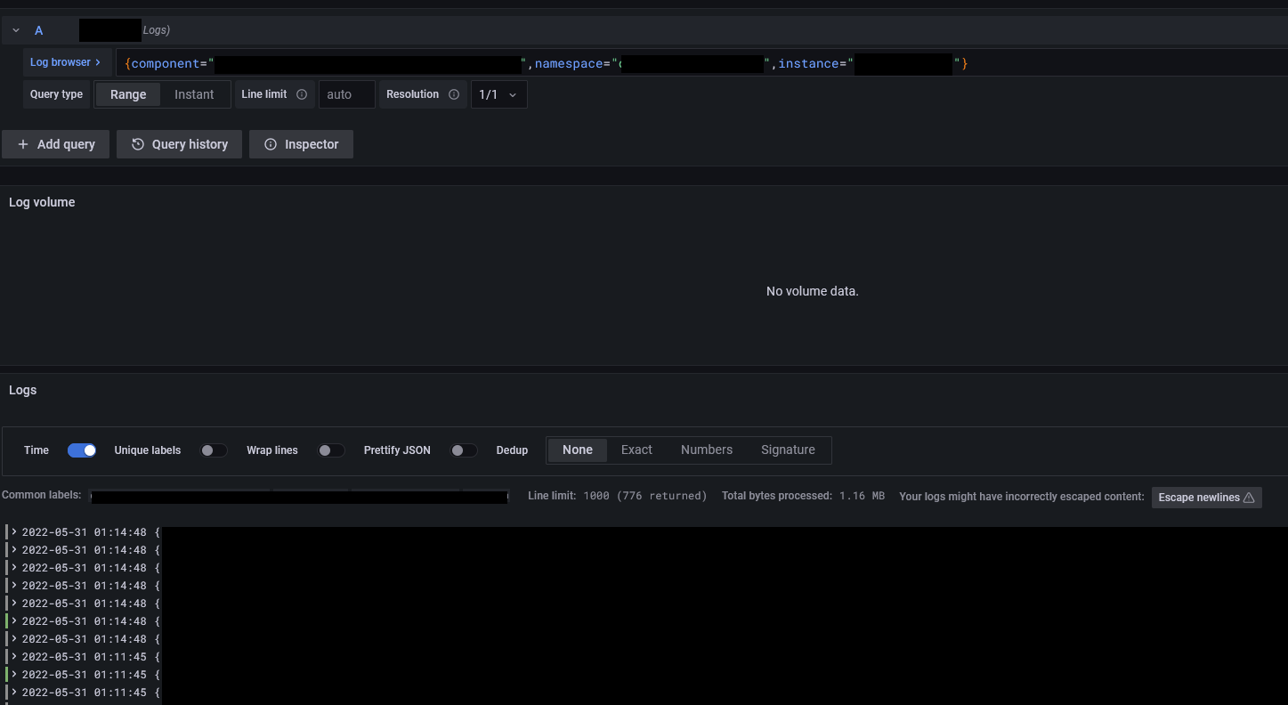 [loki-simple-scalable] Some logs can't be queried properly · Issue #1430 · grafana/helm-charts ...