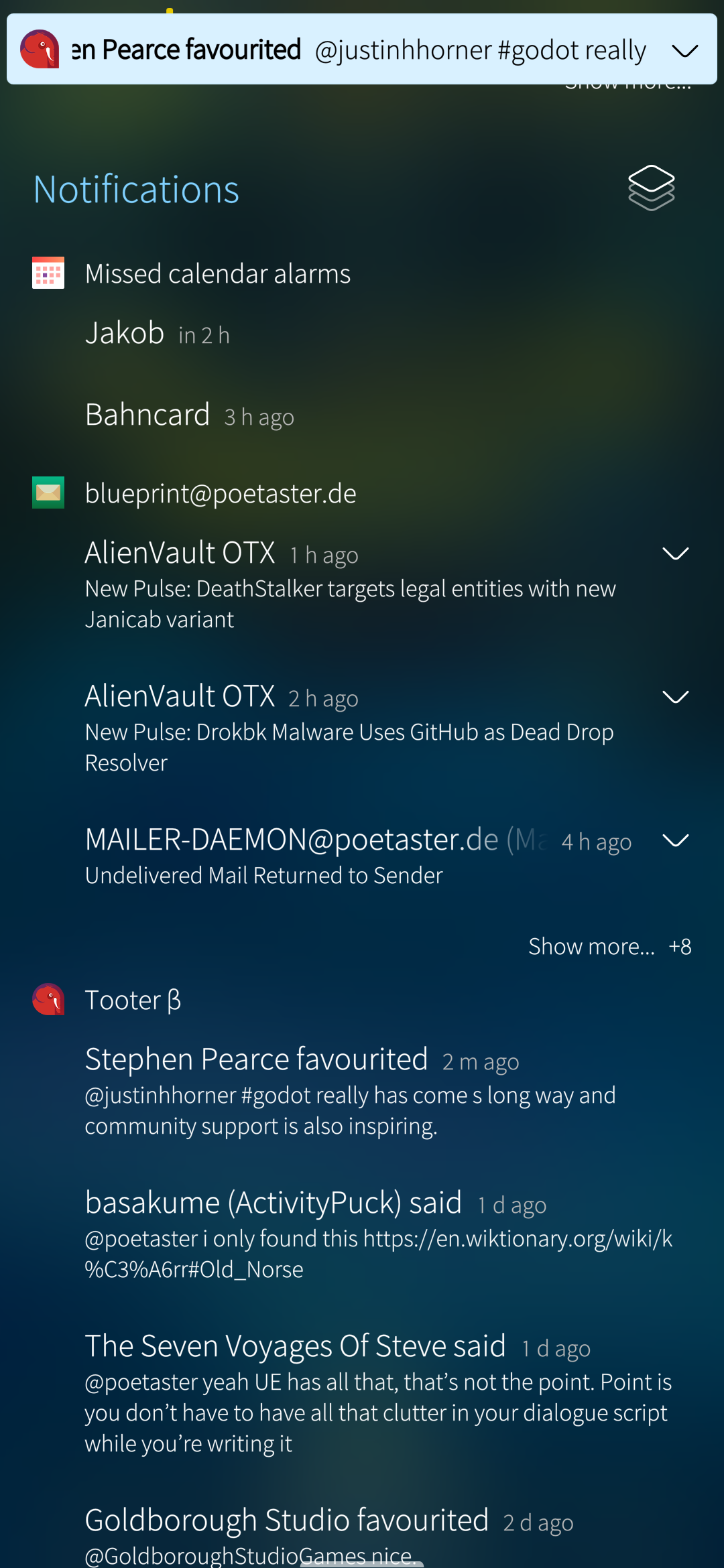 Notifactions don't include the app icon · Issue #19 · poetaster/harbour-tooter · GitHub