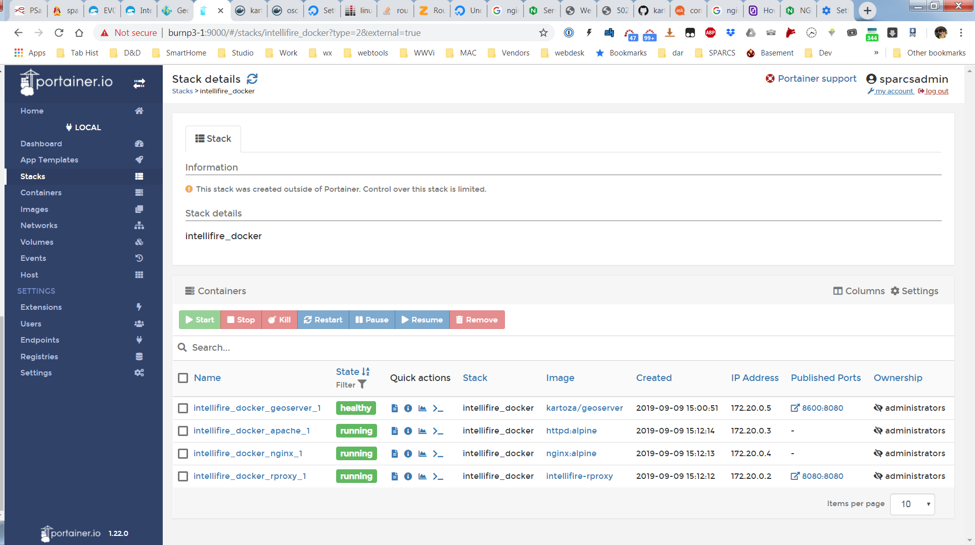 Portainer Container page cannot show container with status of Healthy ...