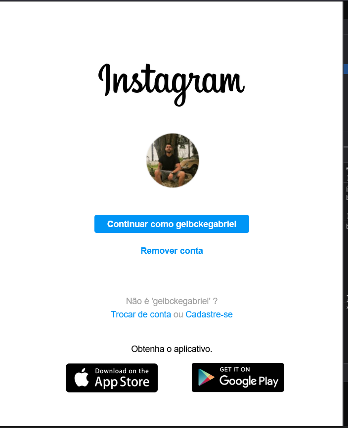 GitHub - gelbckegabriel/InstagramLogin: Página de Login do instagram realizada com HTML e CSS ...