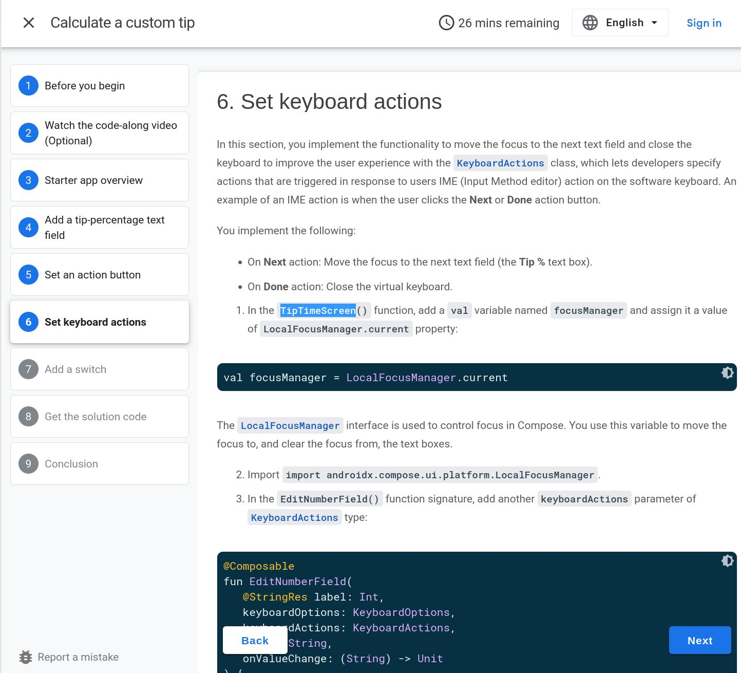 Calculate a custom tip: Android Basics with Compose · Issue #17 · google-developer-training ...