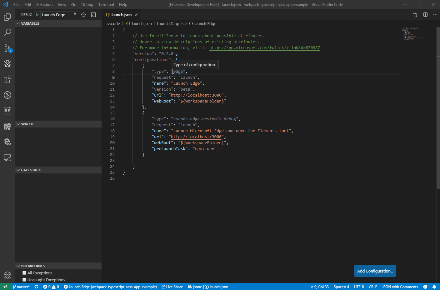 Adding support for auto attaching Elements when debugging Edge by ...
