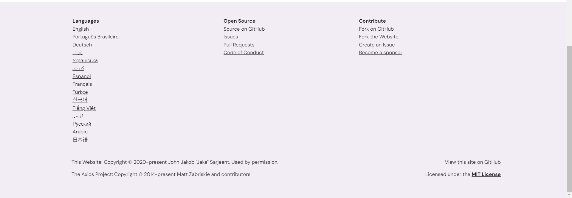 Want to refactor the Footer UI & UX · Issue #5947 · axios/axios · GitHub