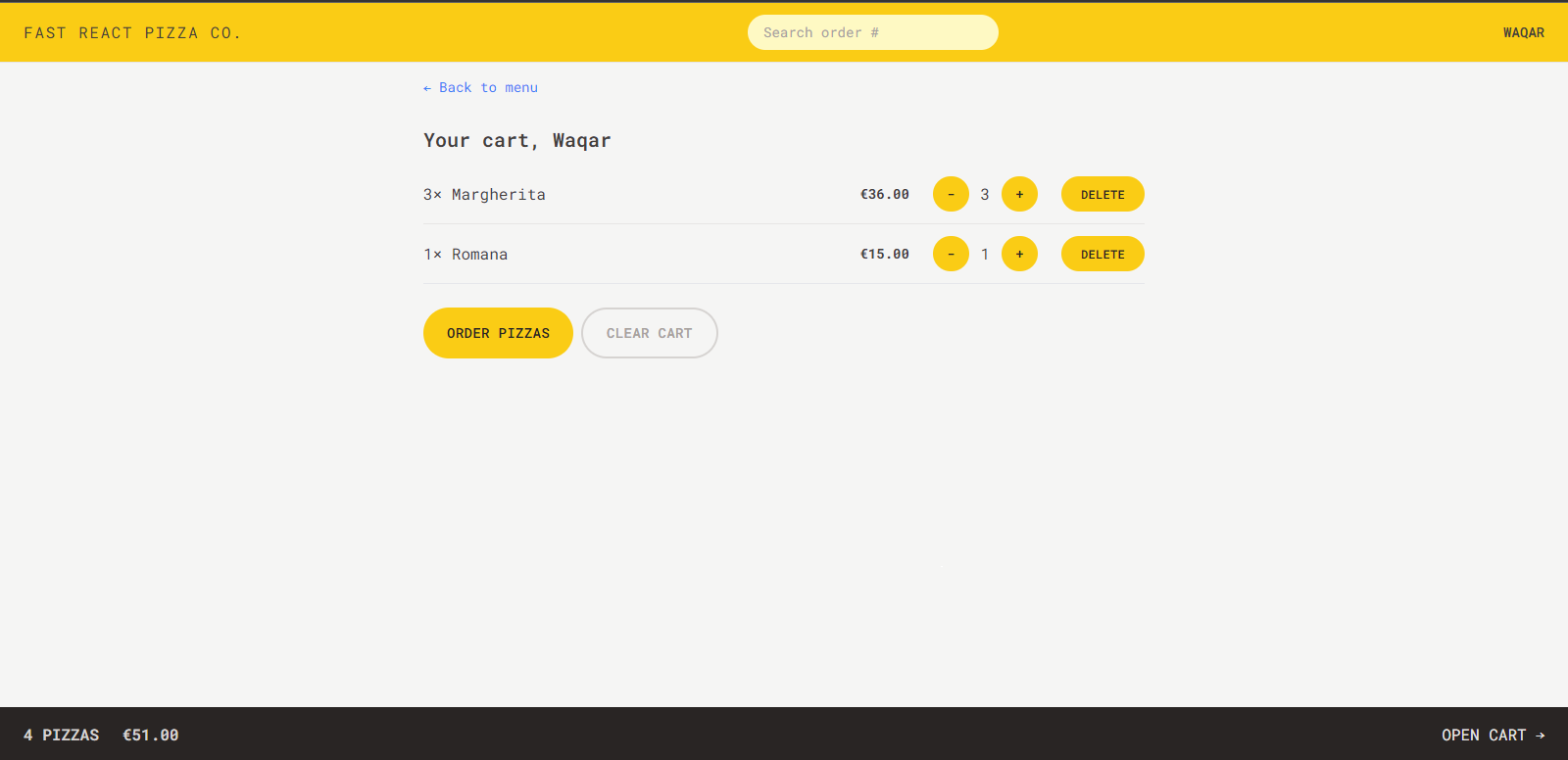 Github Waqarahmad321 Fast React Pizza Reactjs