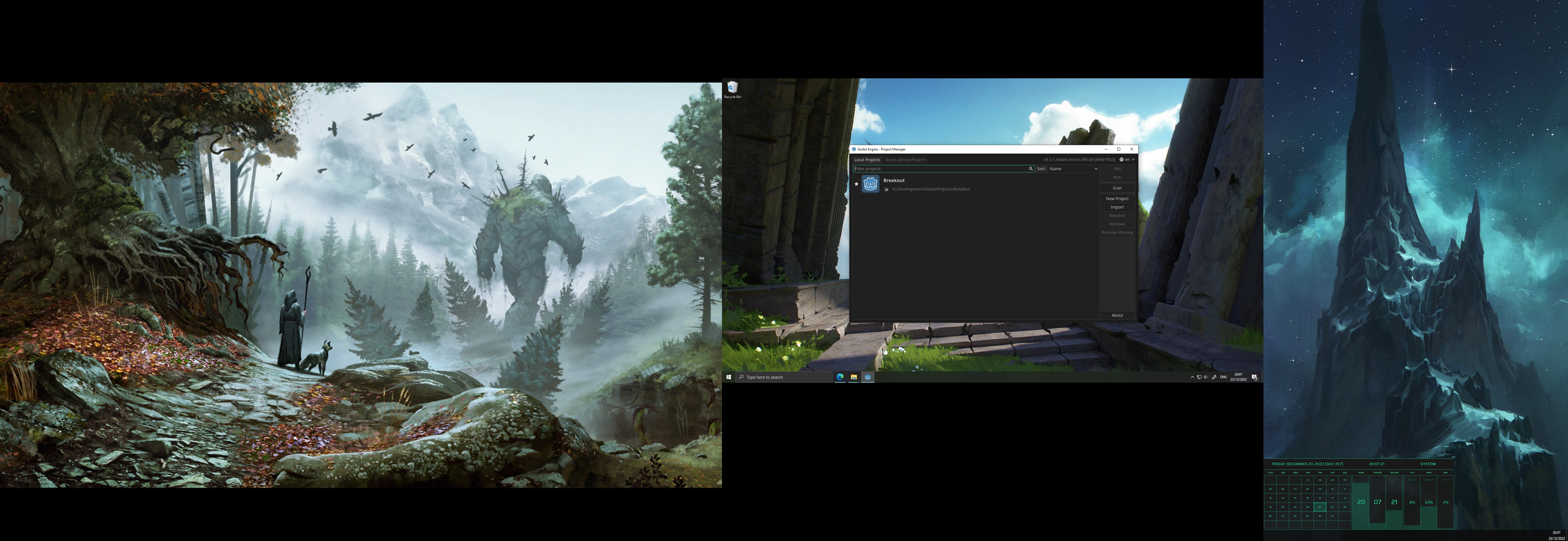 Godot 4 Project Manager window position starts partially off-screen (DisplayServer regression ...