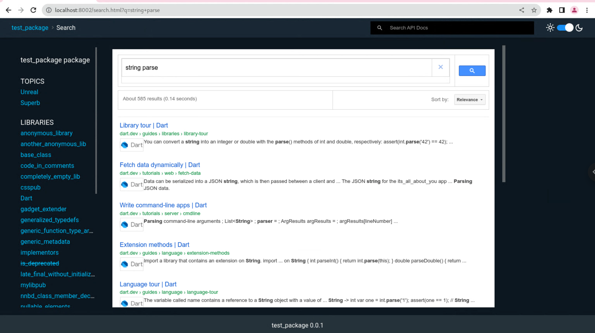Allow Full Text Search From The Search Box In Dartdoc · Issue 1703 · Dart Lang Dartdoc · Github