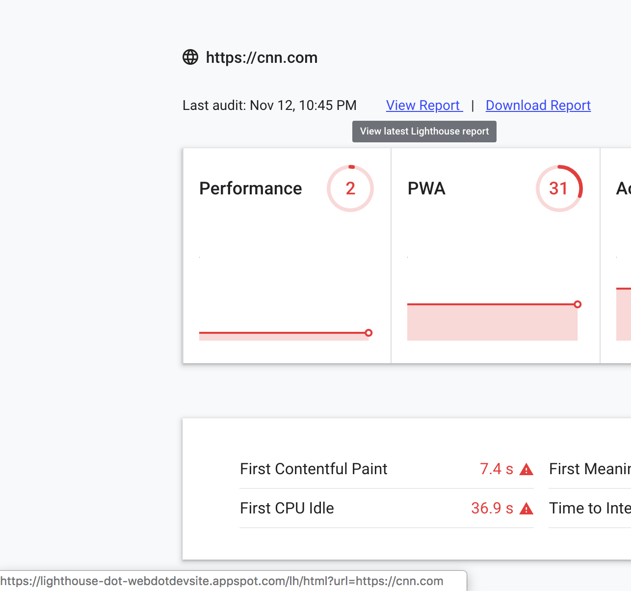 Enable sharing of results via url · Issue #447 · GoogleChrome/web.dev · GitHub