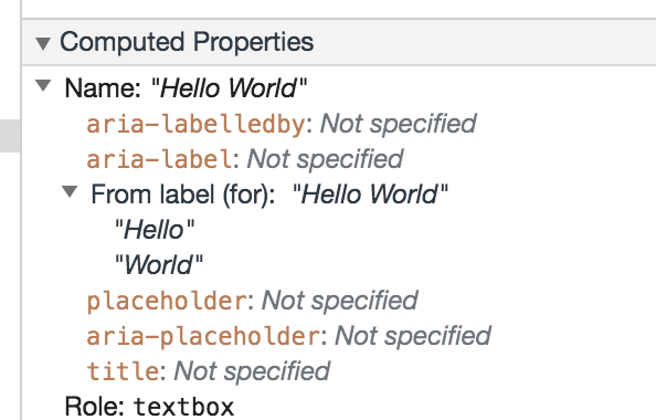 Error: "Form elements do not have associated labels" for two labels ...