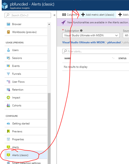 Need a way to detect total function failure in Application Insights ...
