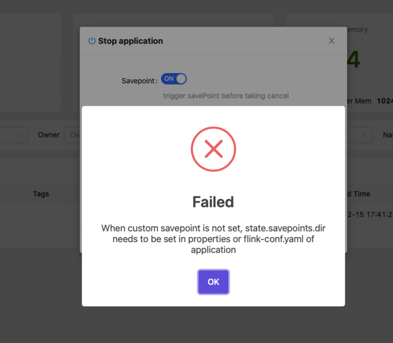 Bug Savepoint Error · Issue 2161 · Apacheincubator Streampark · Github 
