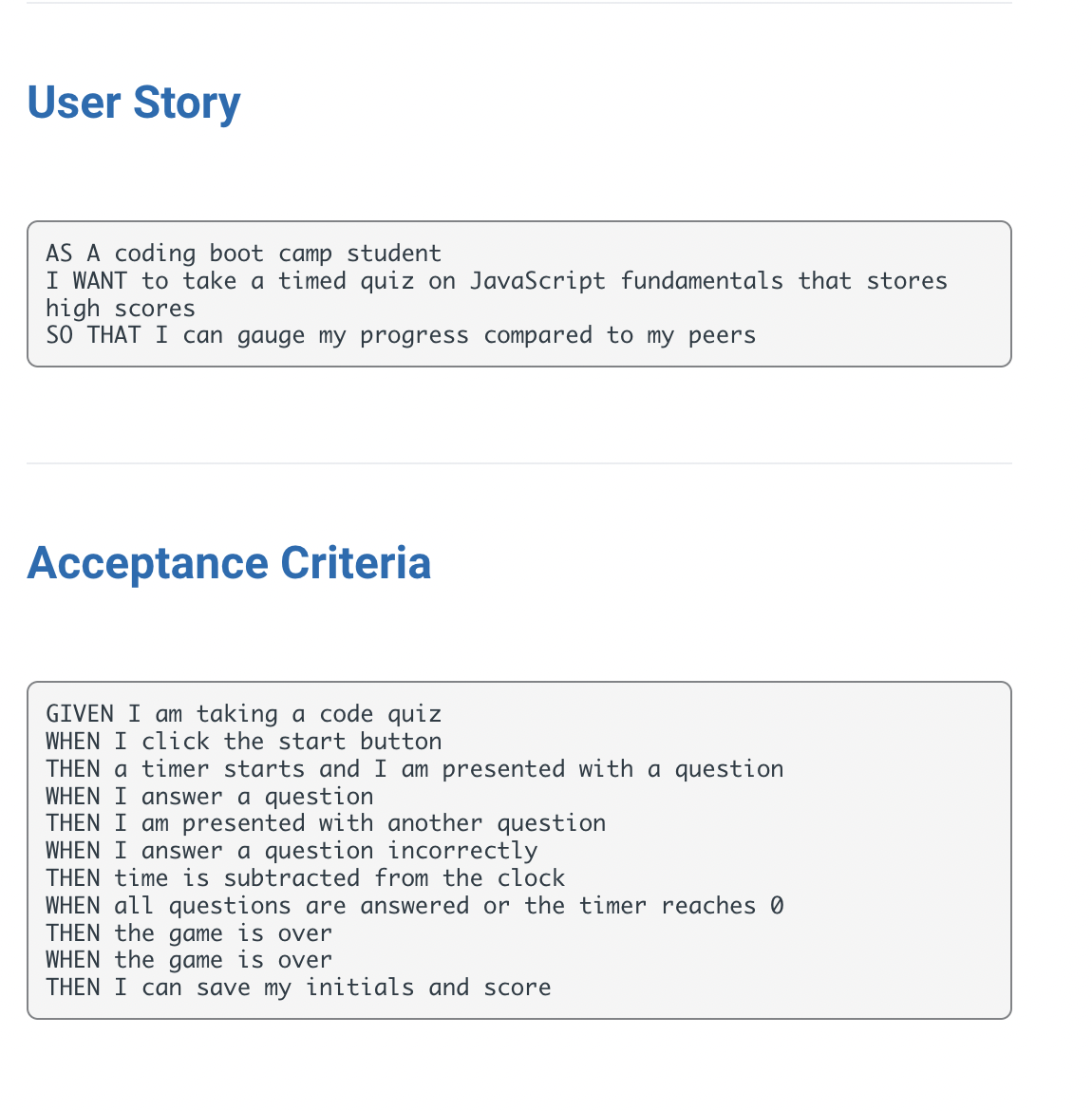 GitHub - Brandy-Posthuma/Java-Coding-Quiz