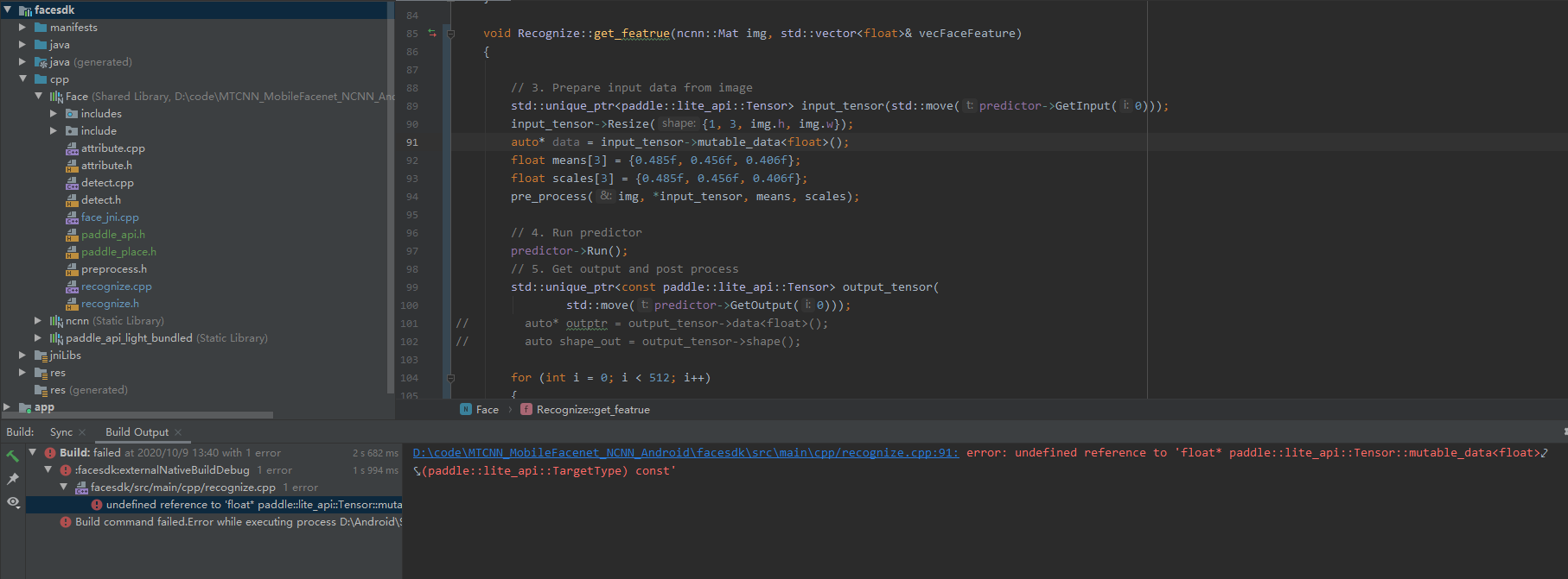 在Android上应用编译报错 · Issue #4489 · PaddlePaddle/Paddle-Lite · GitHub