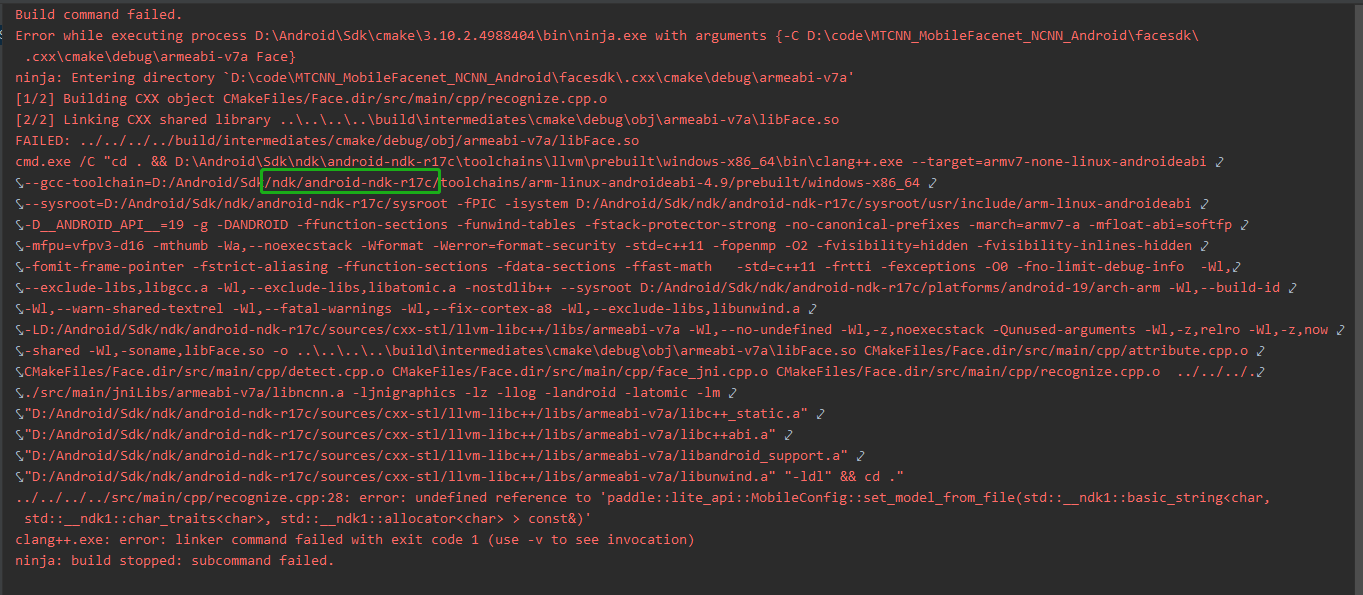 在Android上应用编译报错 · Issue #4489 · PaddlePaddle/Paddle-Lite · GitHub