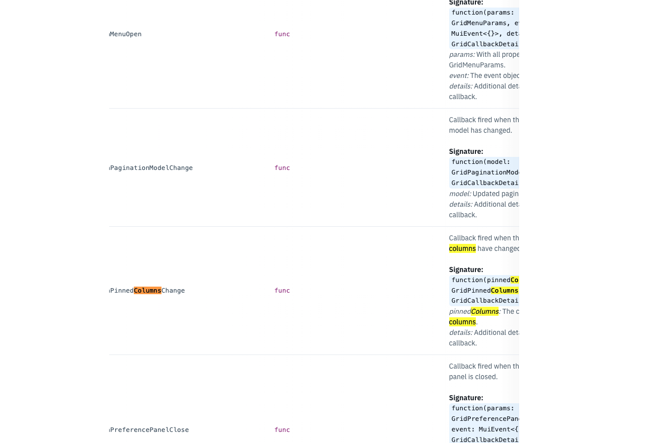 [docs-infra] Allow to browse props in the table of content · Issue #9424 · mui/mui-x · GitHub
